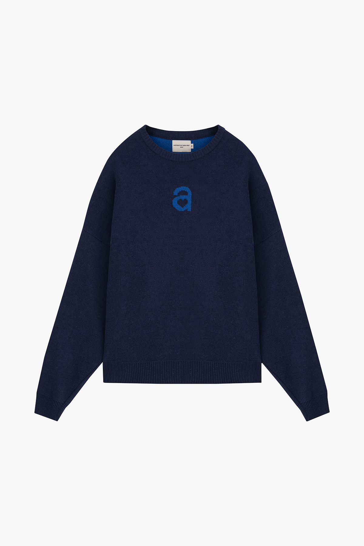 MONOGRAM SWEATER NAVY BLUE – Agybo