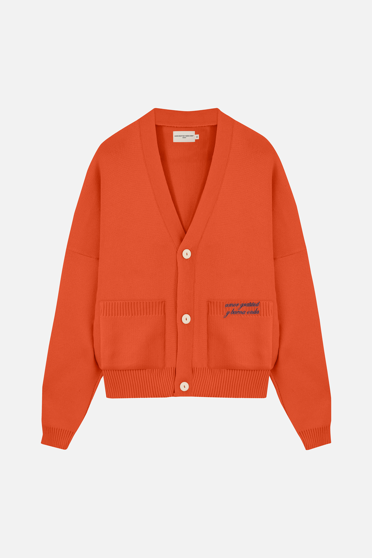 SIGNATURE CARDIGAN ORANGE – Agybo